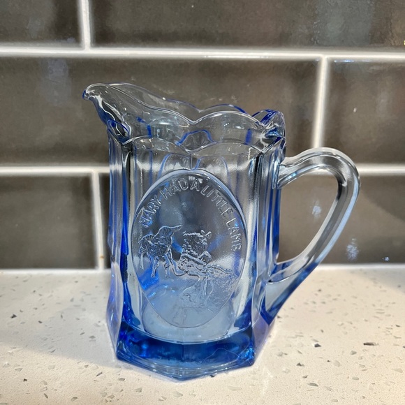 Tiara | Dining | Vintage Tiara Vibrant Blue Glass Pitcher Nursery ...